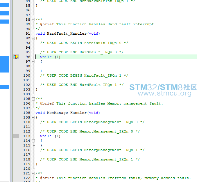 stm32 HardFault_Handler解决方法 - STM32团队 ST意法半导体中文论坛